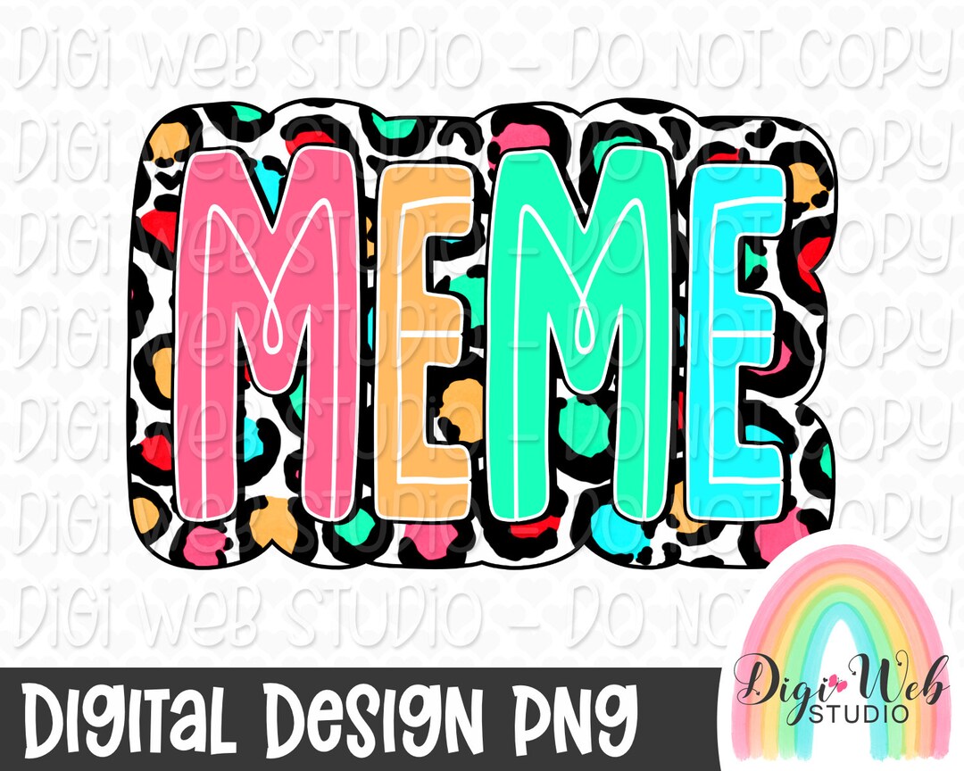 Bright Meme Digital Design, Grandma PNG, Design for Grandmother ...