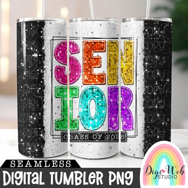 Senior 2025 Tumbler Sublimation - Etsy