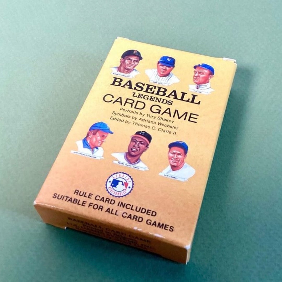 Vintage 1991 Baseball Legends Card Game. Complete With 52 Cards Plus ...