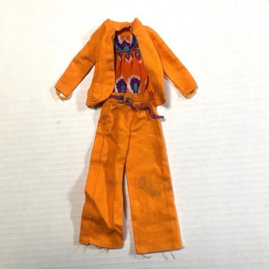 Anytime Orange Jumpsuit and Blazer Set No. 3208 From 1973. Vintage ...