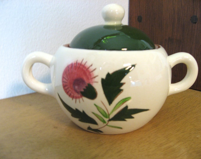 Vintage Stangl Pottery Thistle Pattern. Sugar Bowl With Lid. Vintage ...