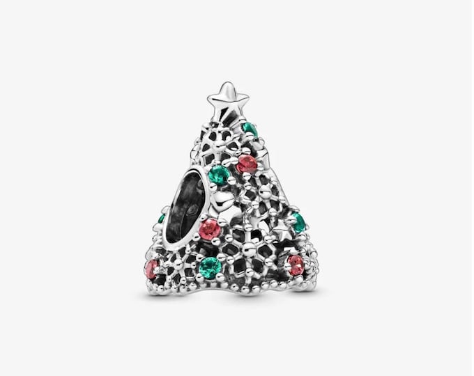 Authentic Pandora Glitter Christmas Tree Charm - Etsy