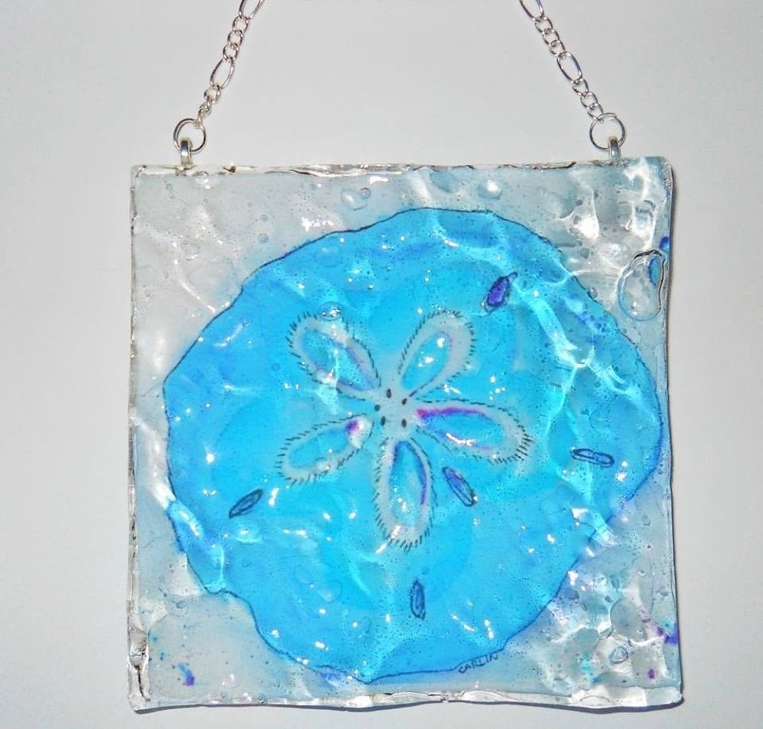 Sand Dollar Wall Art, Coastal Sea Life Ornament, Nautical Window Decor ...