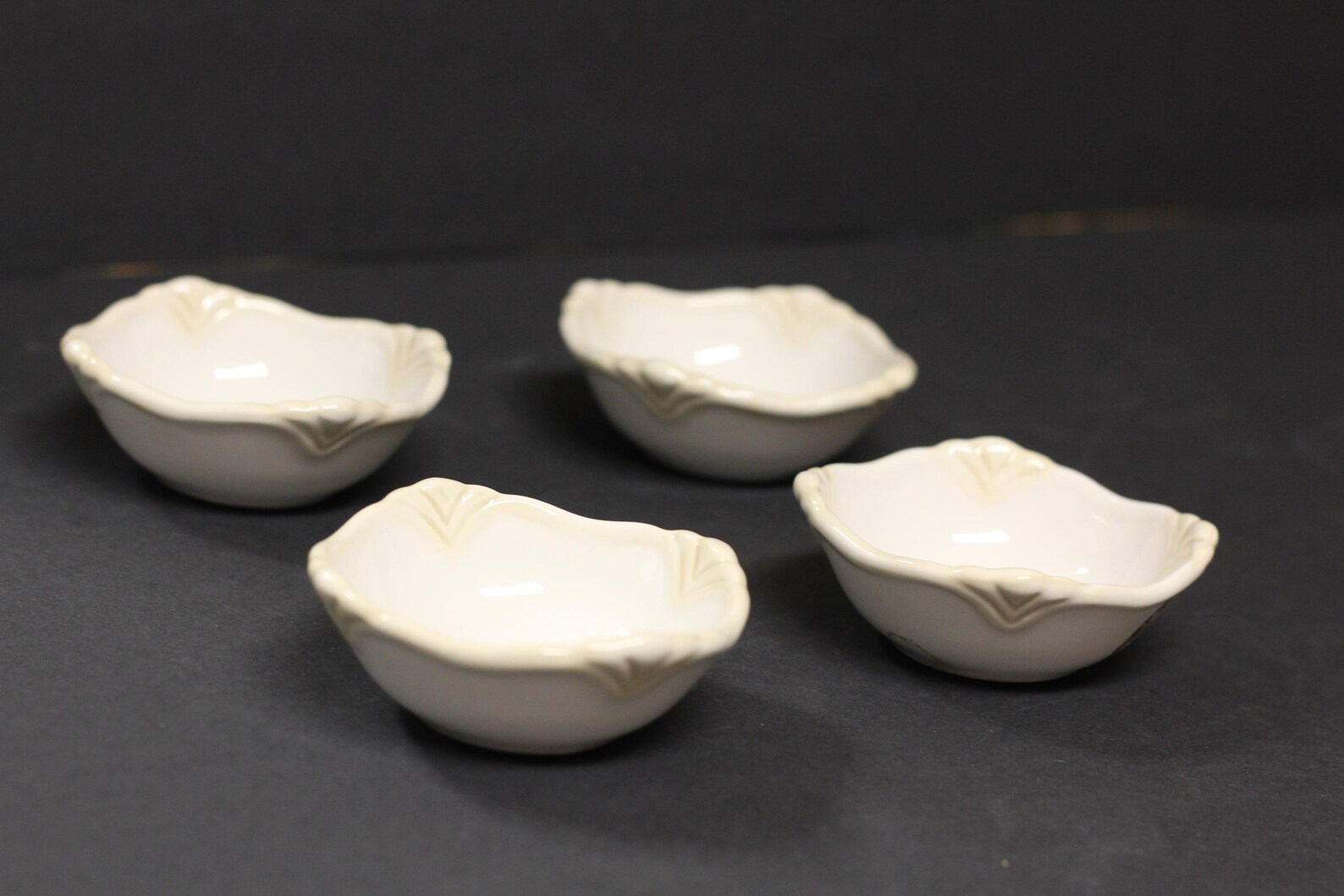 Princess House Pavillion Set of 4 Ceramic 3" Nesting Bowl / Nut Dish - Etsy