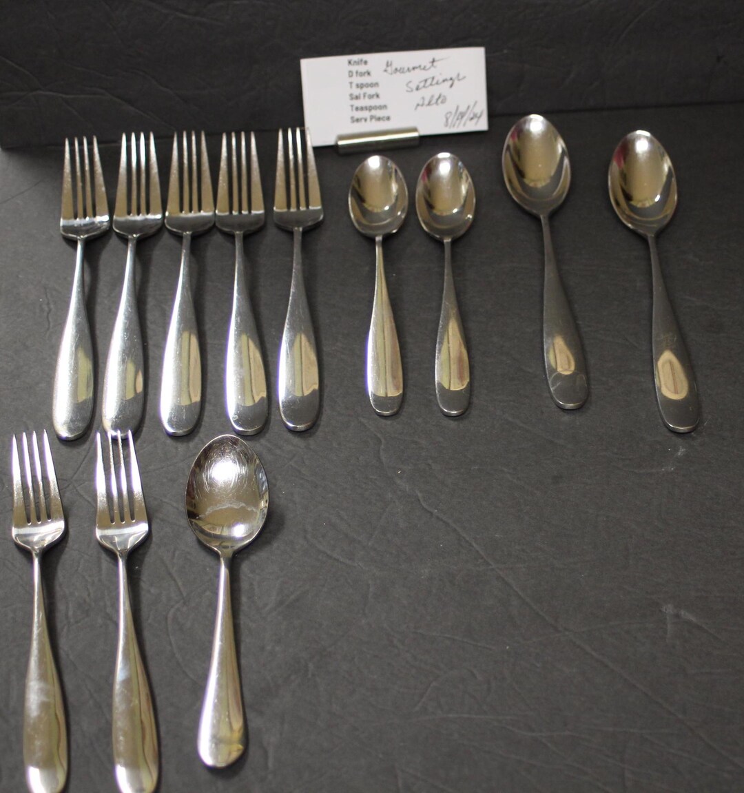 12 Pieces GS Gourmet Settings Alto Stainless Flatware - Etsy