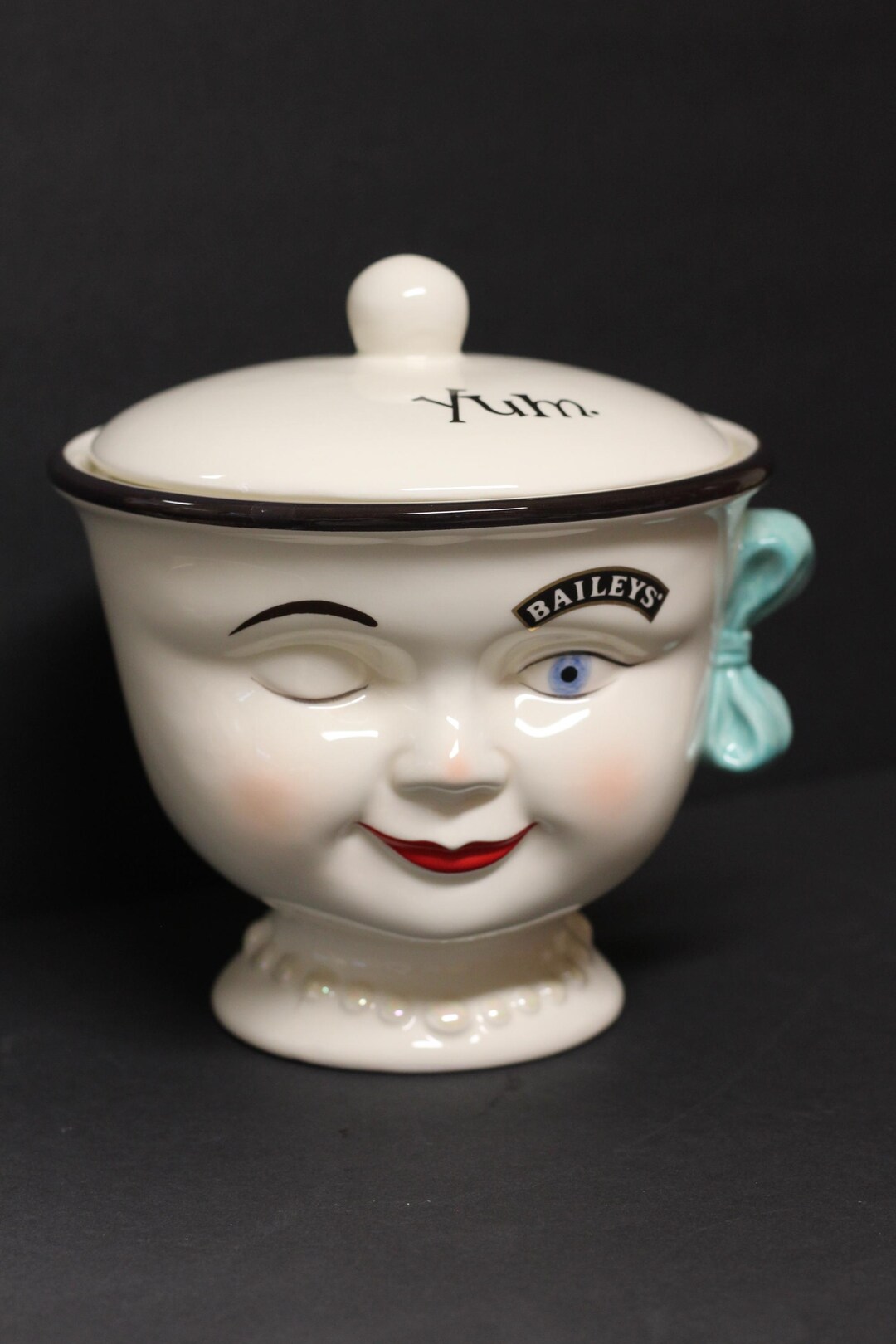 Bailey's Irish Cream Canister/cookie Jar, Yum Winking Girl, Limited ...