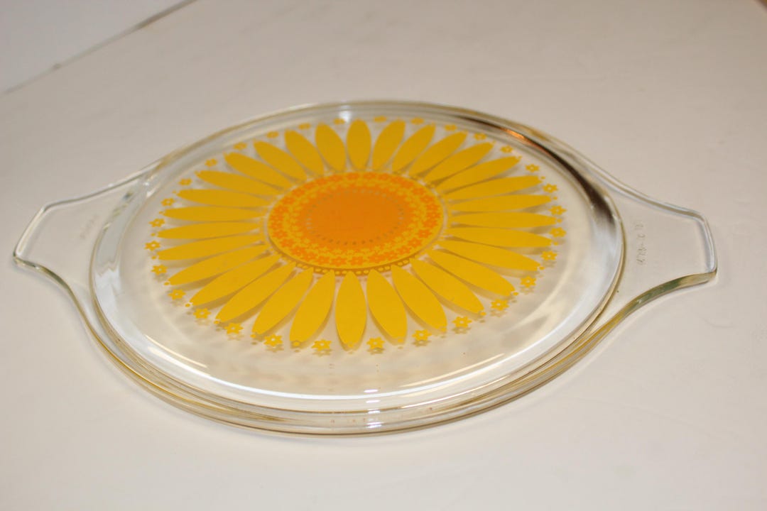 Sunflower Daisy Pyrex 470-C Lid - Etsy