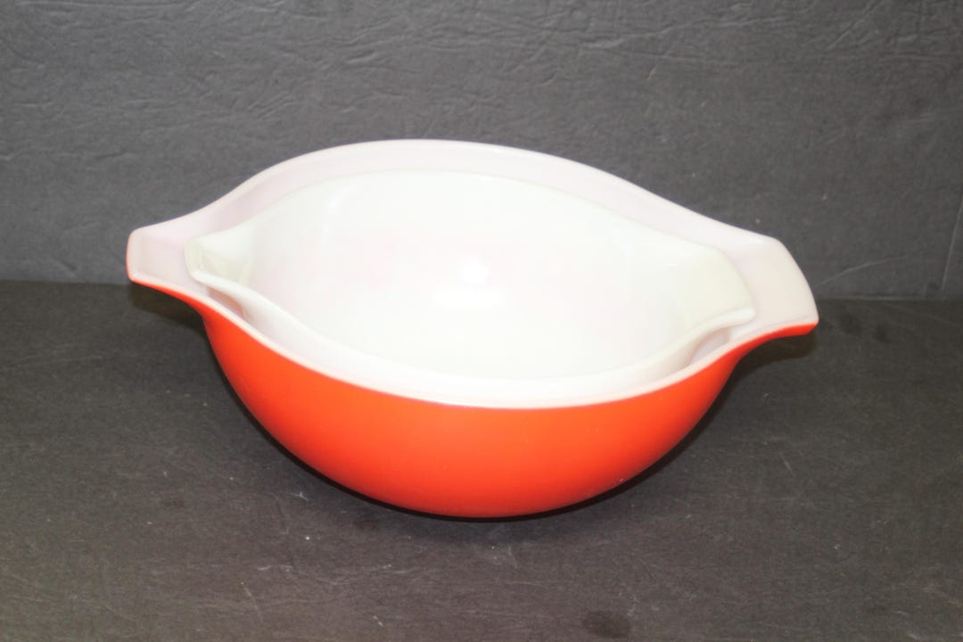 Vintage Pyrex 444 Bowl Cinderella, Firehouse Red Friendship Glass 4 Qt ...