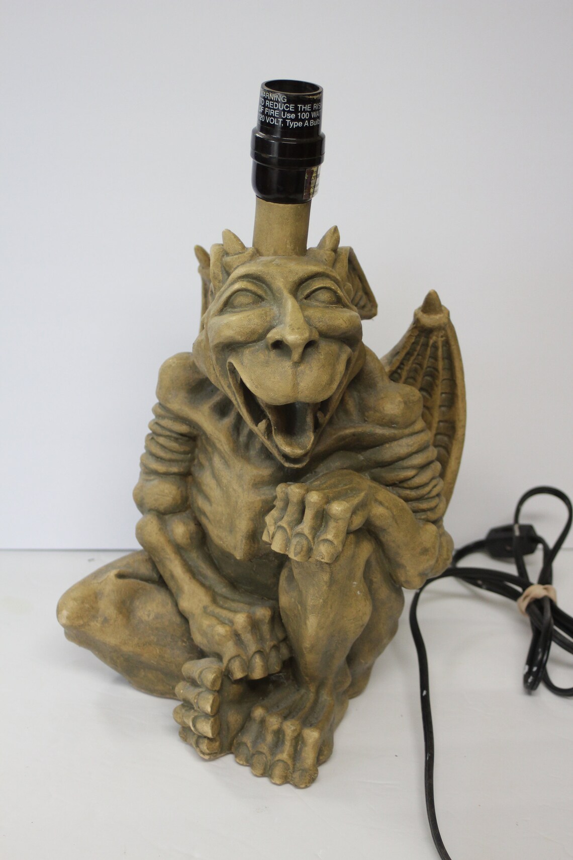 HTF Toscano Designs Gargoyle Table Lamp - Etsy