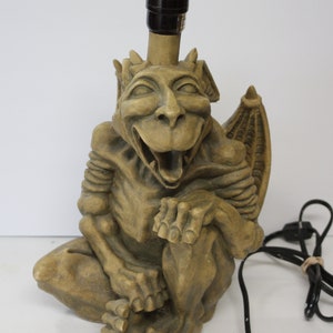 HTF Toscano Designs Gargoyle Table Lamp - Etsy