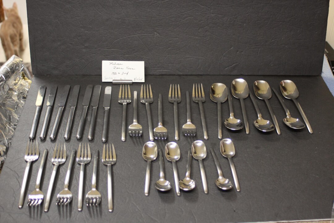 Vintage Mikasa Flatware Zena Stainless 35 Piece Service for 7 - Etsy