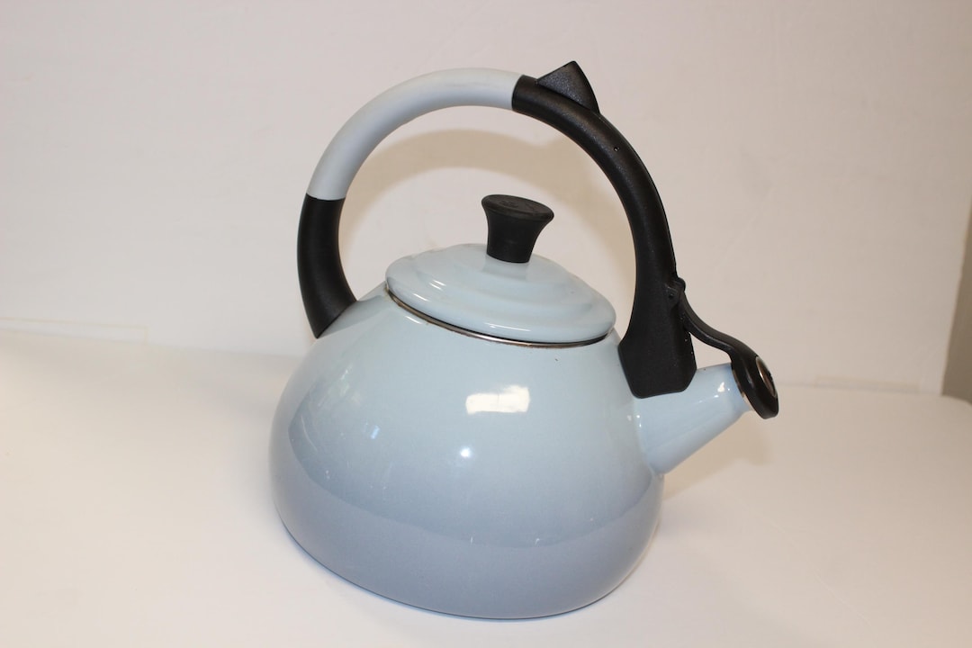 Vintage Le Creuset Light Blue Tea Kettle - Etsy