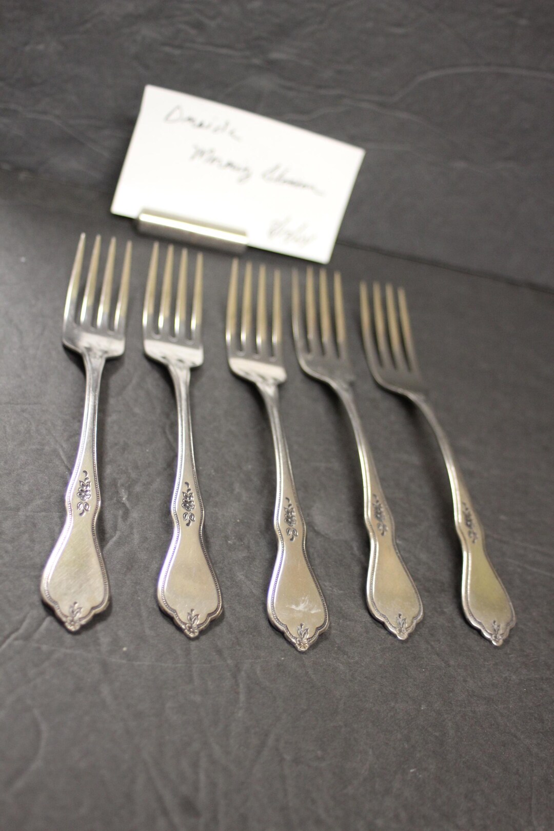 Set of 5 ONEIDA Stainless Morning Blossom Pattern 7 1/4 Dinner Forks - Etsy