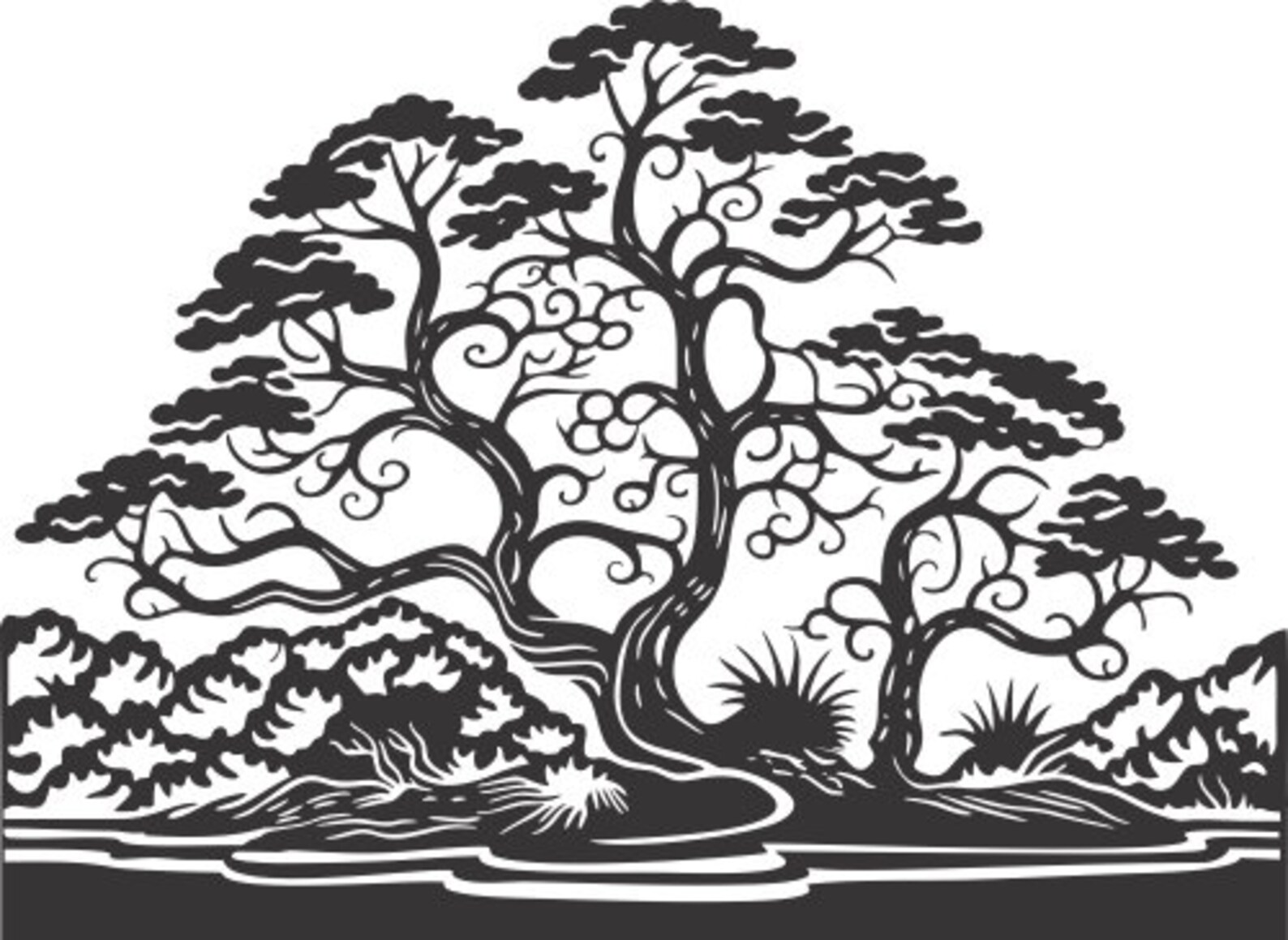 Bonsai Tree SVG File - Etsy