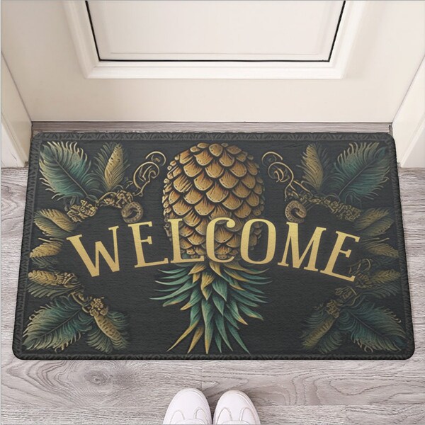 Pineapple Door Mat - Etsy