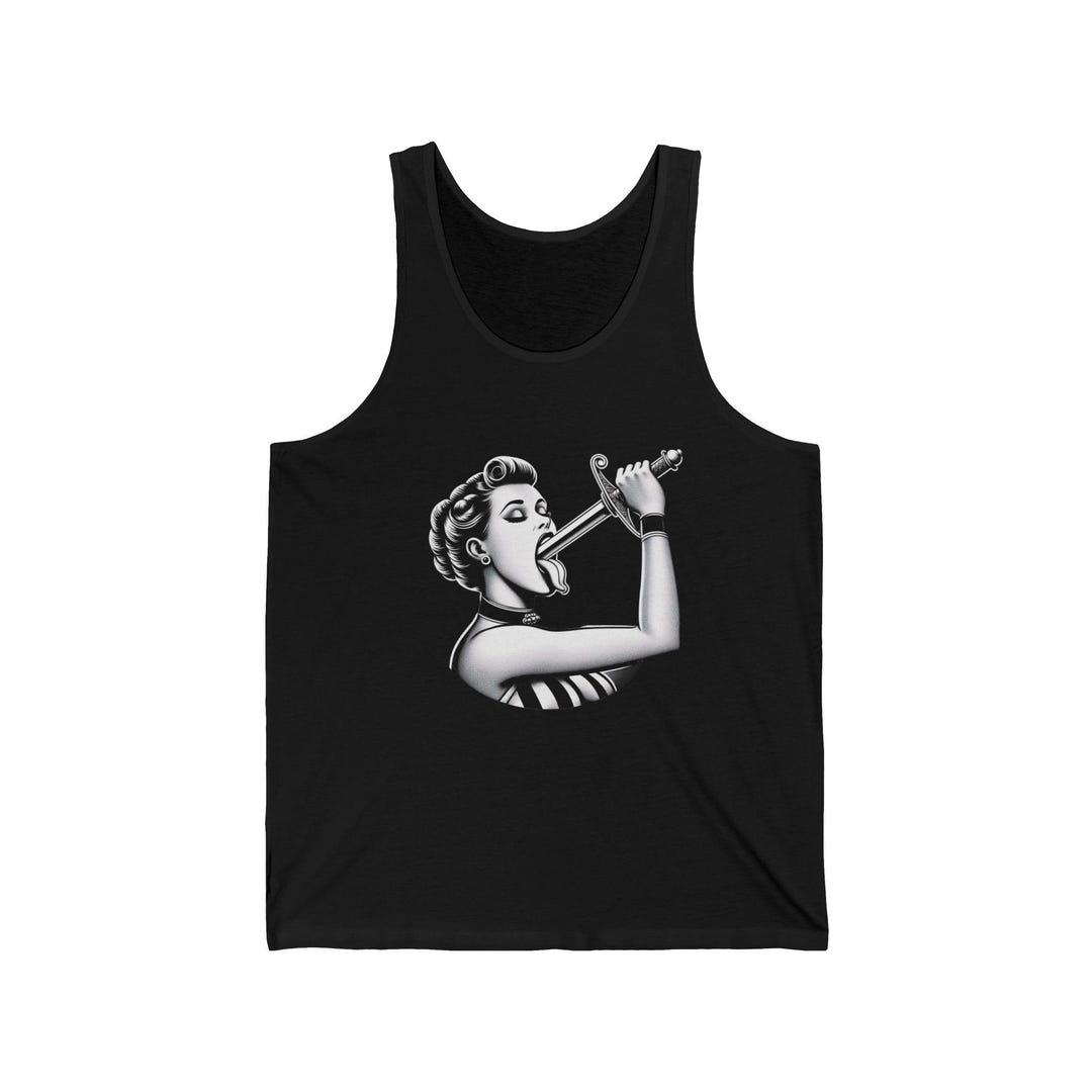 Woman Swallowing A Sword in Side Show Carnival Act, Edgy Shirt That ...