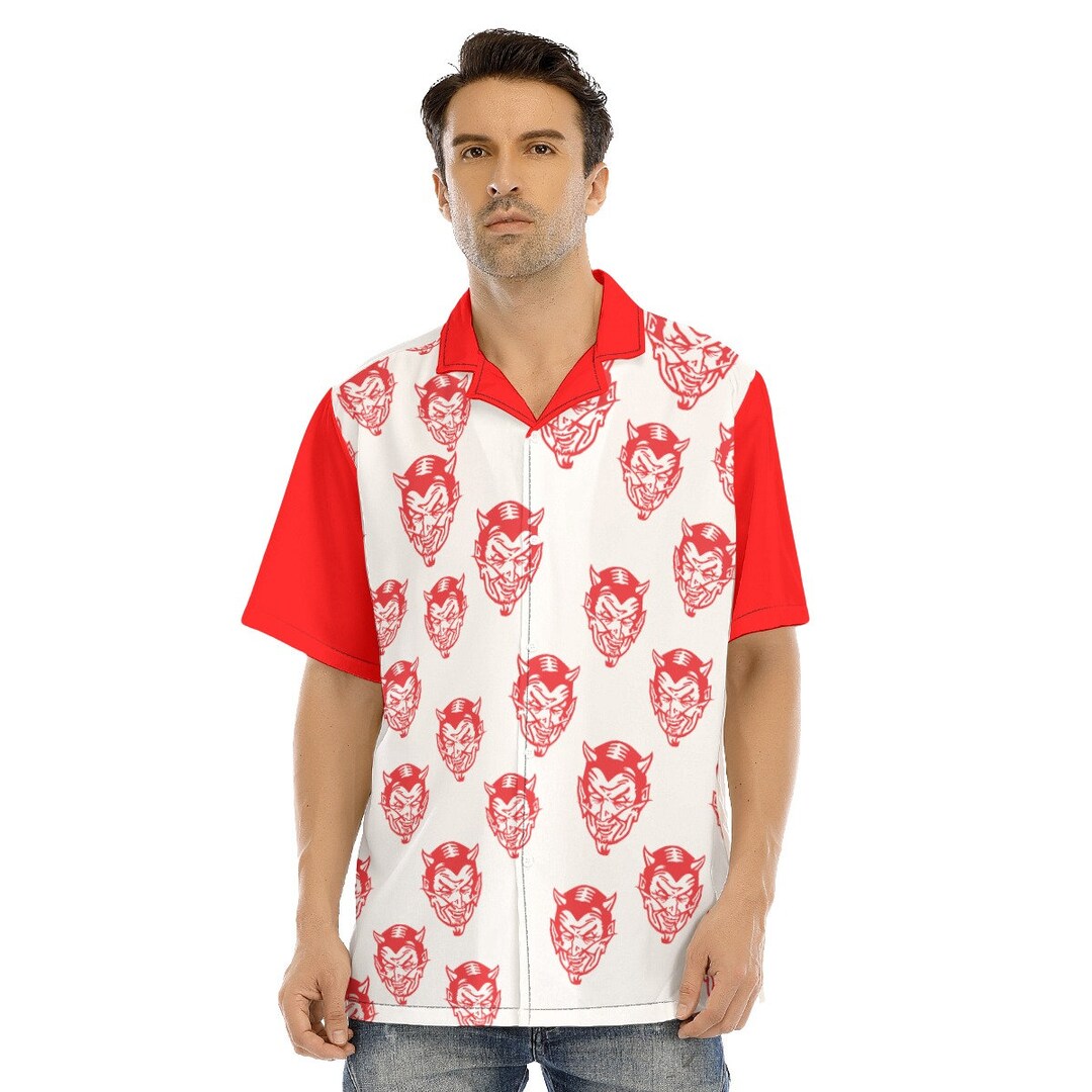 Red Devil Swanky Hawaiian Shirt - Etsy