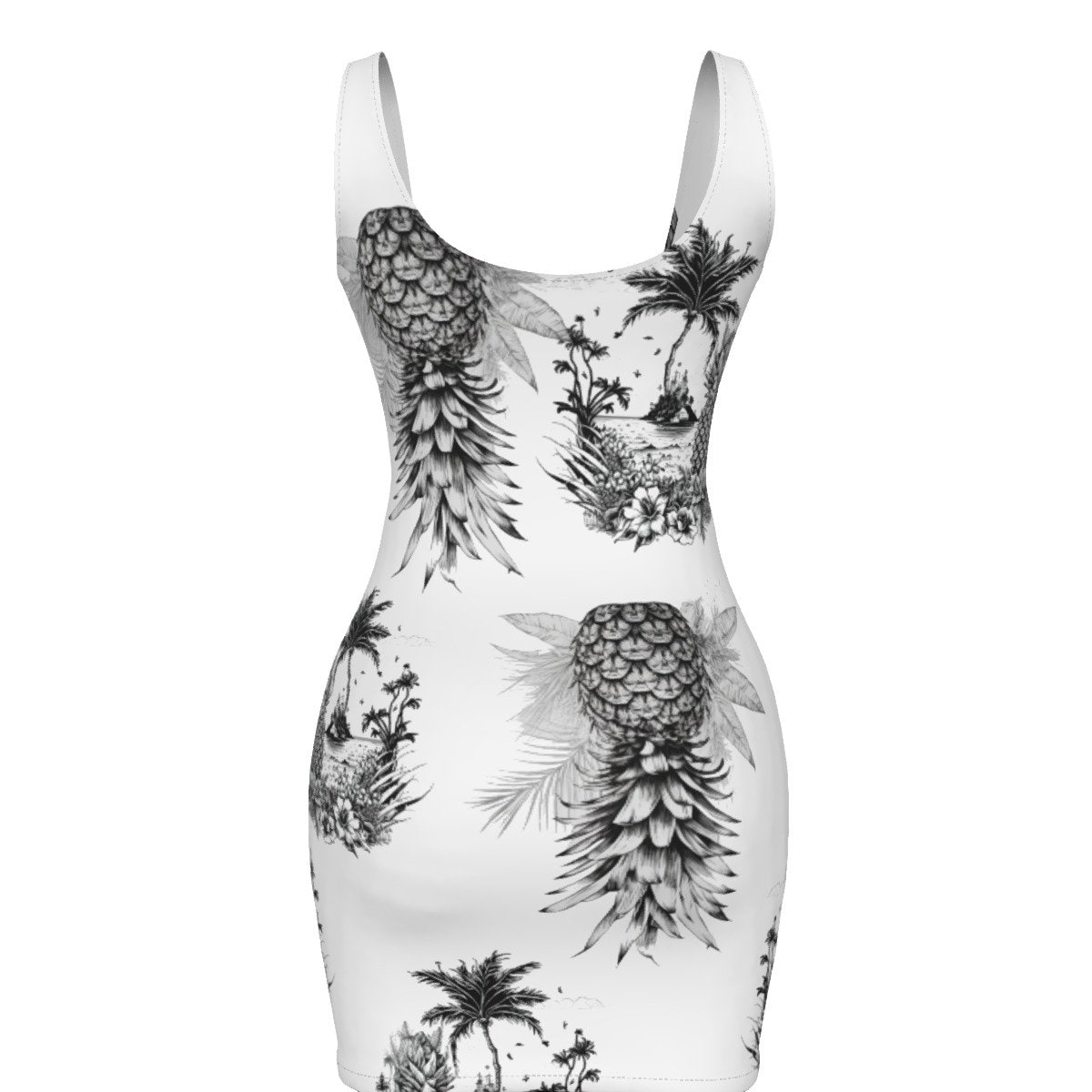 Upside Down Pineapple Sexy Womens Bodycon Dress Etsy