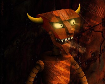 Futurama Robot Devil - Etsy