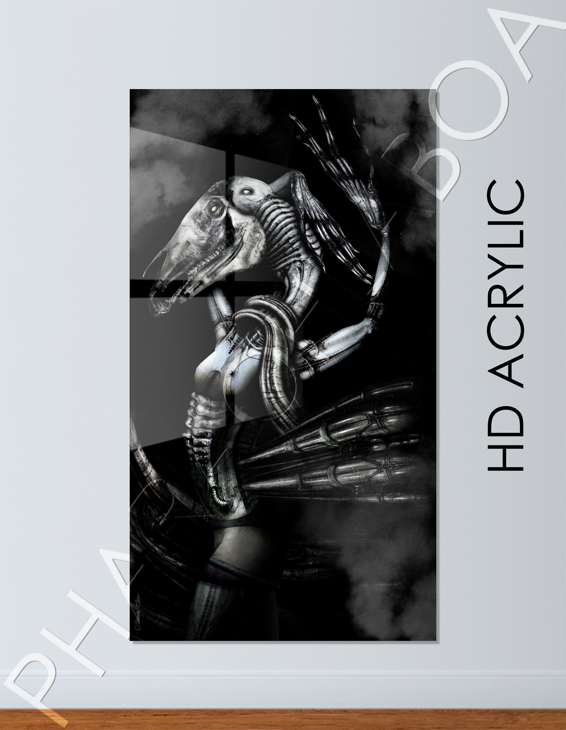 Art Print Metal Canvas H.R. Giger Inspired Biomechanical | Etsy