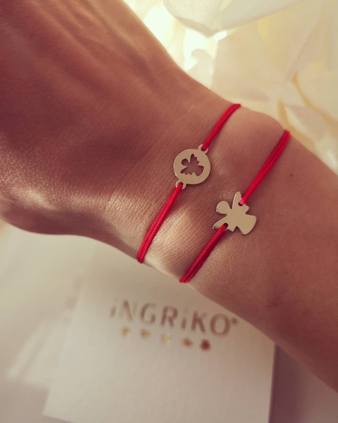 Angel Bracelet 14K Solid Gold Angel Bracelet Protection - Etsy