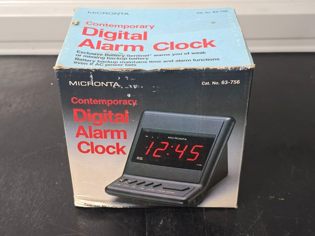 Vintage Micronta Contemporary Digital Alarm Clock - Etsy