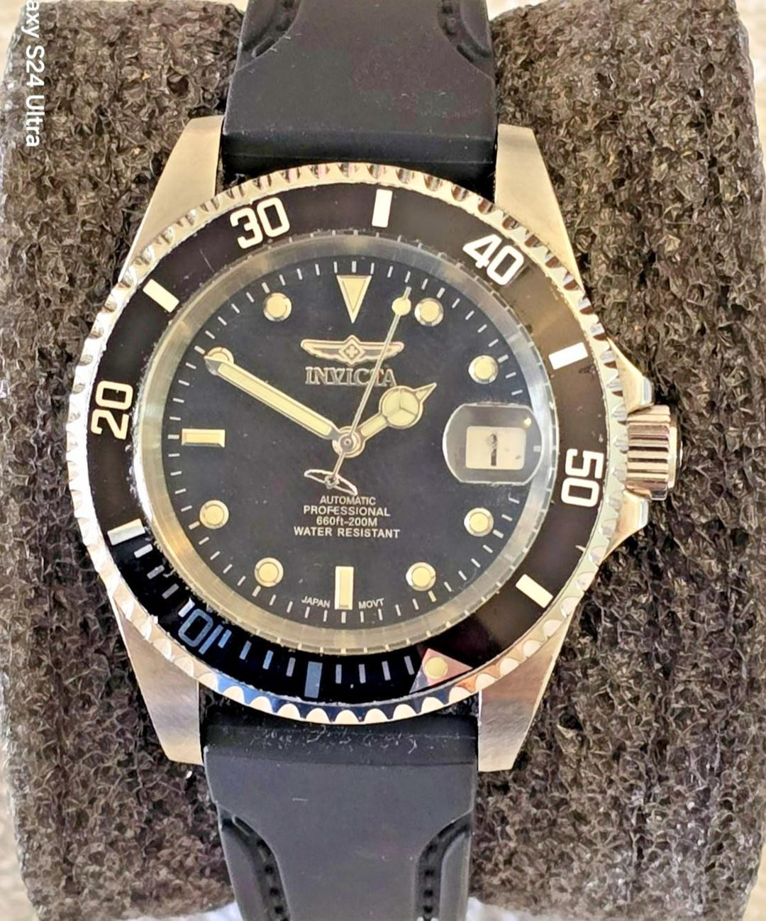 Invicta Automatic Professional Exhibition Back Mens Watch 9826OB 24 ...