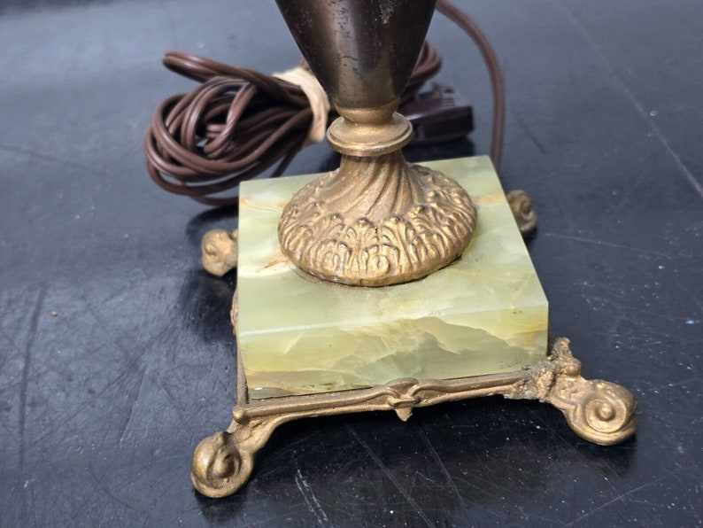 Vintage Mid Century Art Deco Trophy Style Marble Base Table Lamp - Etsy