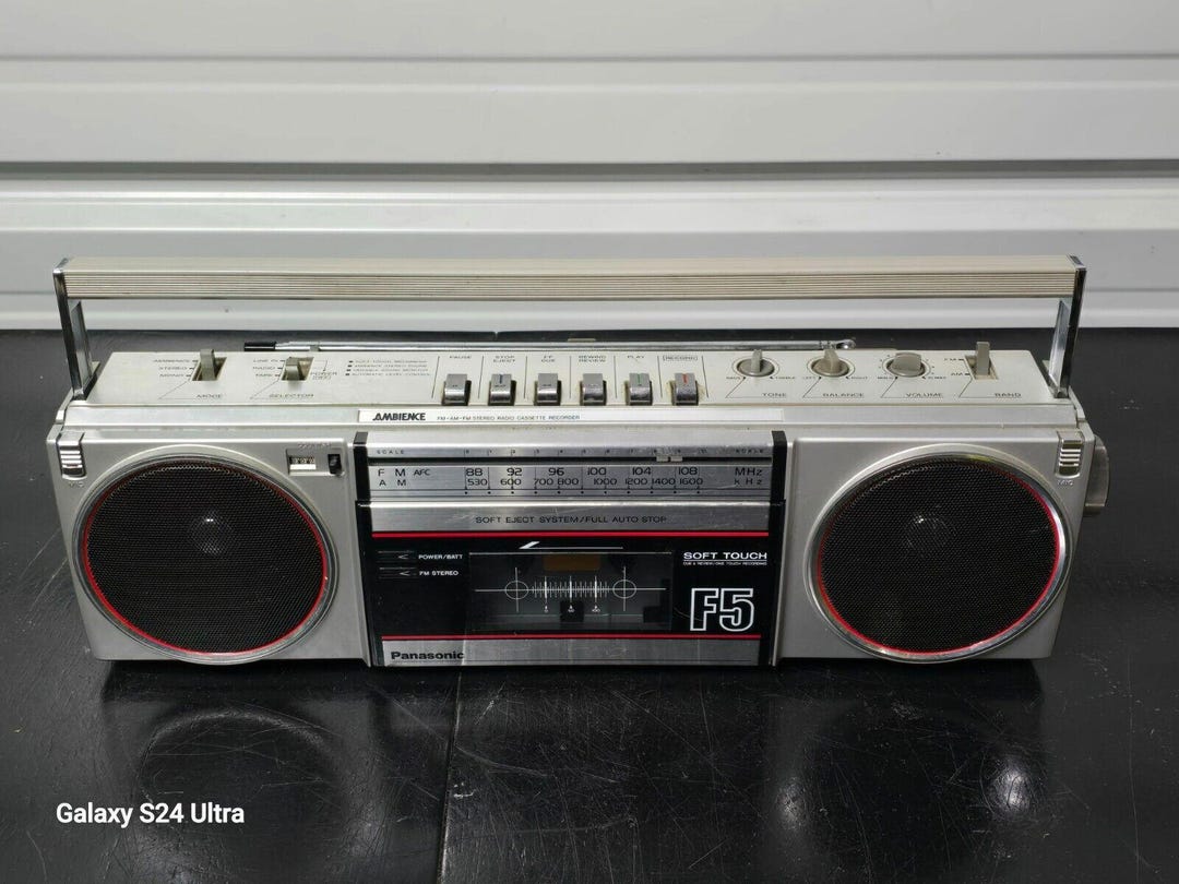 Vintage Panasonic Rx-f5 Mini Boom Box Am Fm Stereo Cassette Player ...