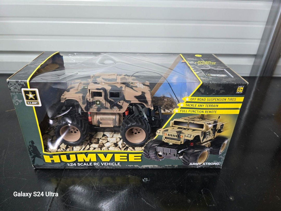 Vintage Ex Rc 1/24 Us Army Humvee Rc Truck Nib - Etsy