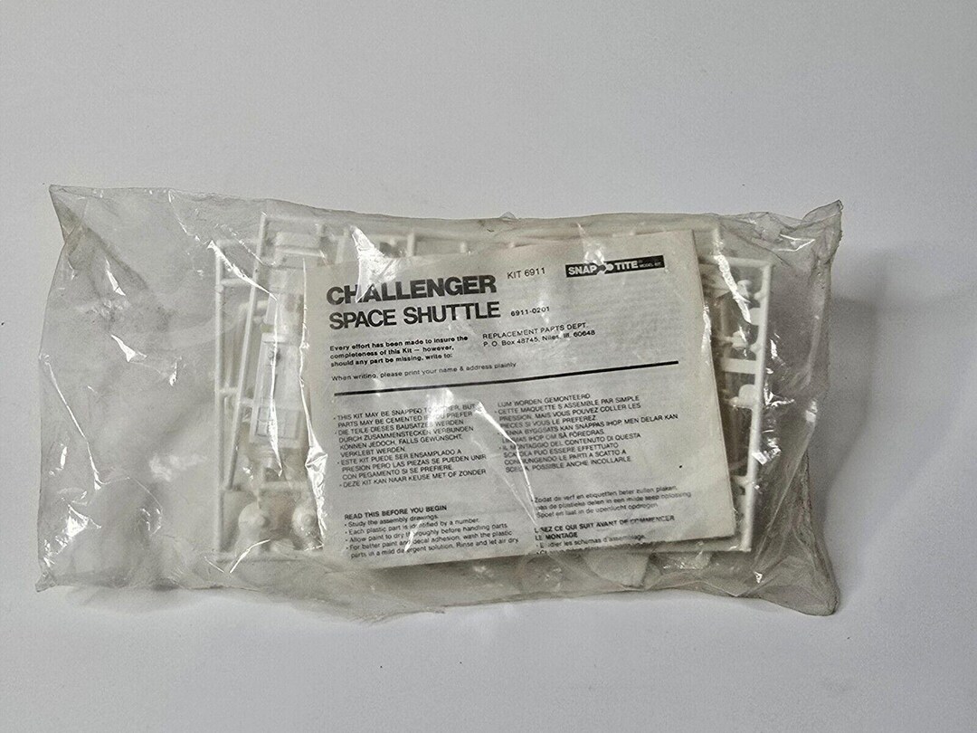 Vintage Monogram Challenger Space Shuttle Snap Tite Model Kit 6911 - Etsy