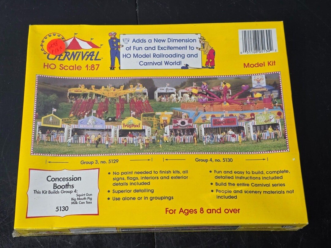 Ihc Carnival Ho Scale Model Train Concession Booths 5130 Sealed Nos - Etsy