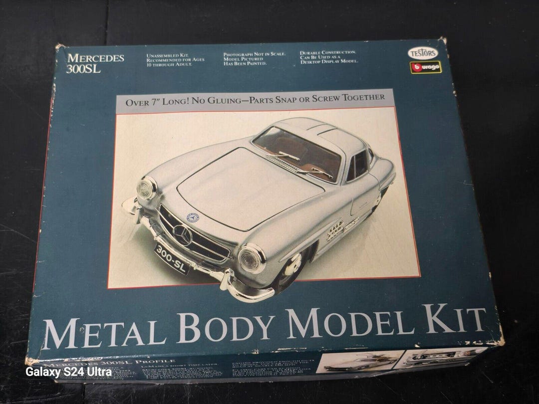 Testors Mercedes 300SL Metal Body 1/24 Model Kit 153 - Etsy