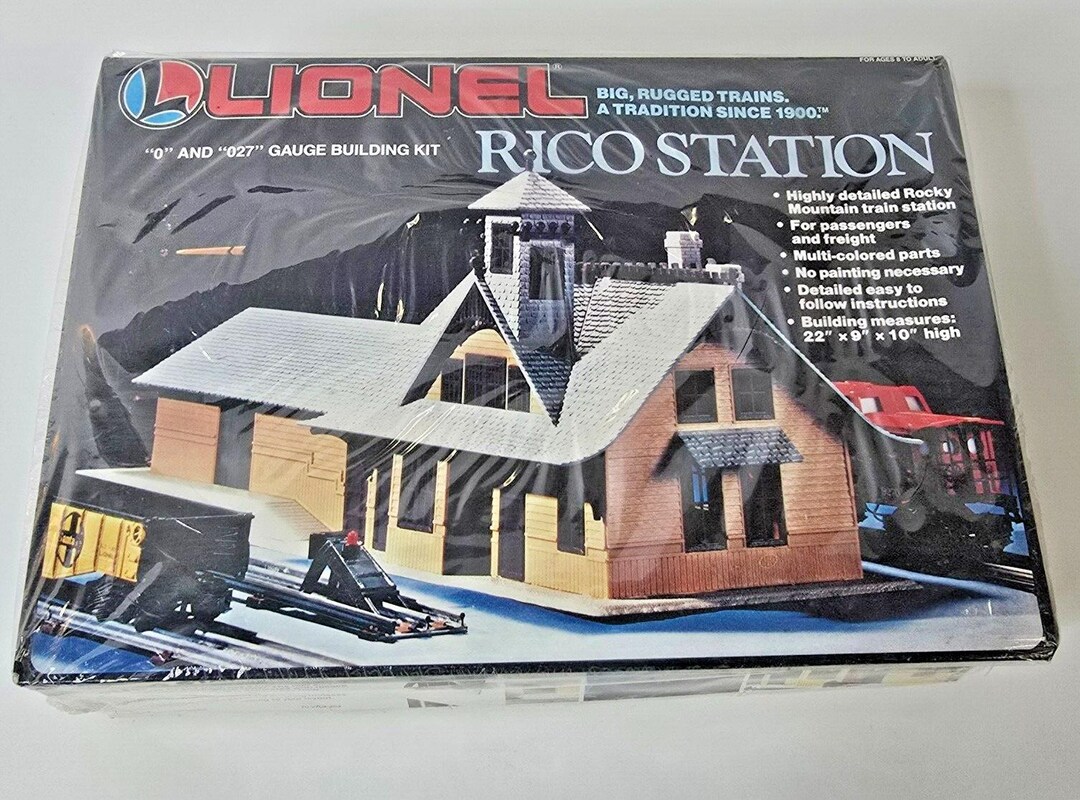 Vintage Lionel O Scale Rico Station Train Building 6-2709 Parts Sealed ...