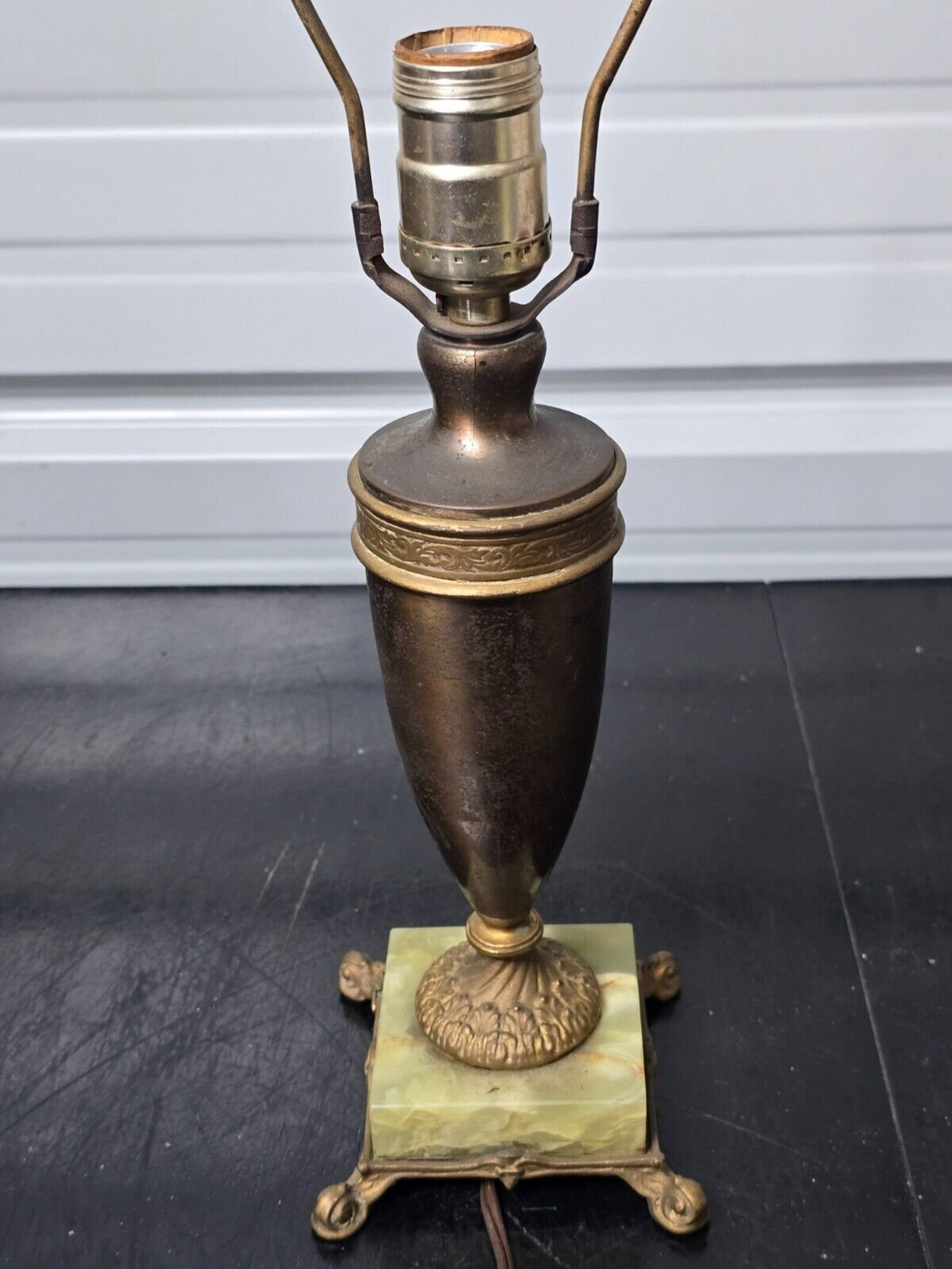 Vintage Mid Century Art Deco Trophy Style Marble Base Table Lamp - Etsy