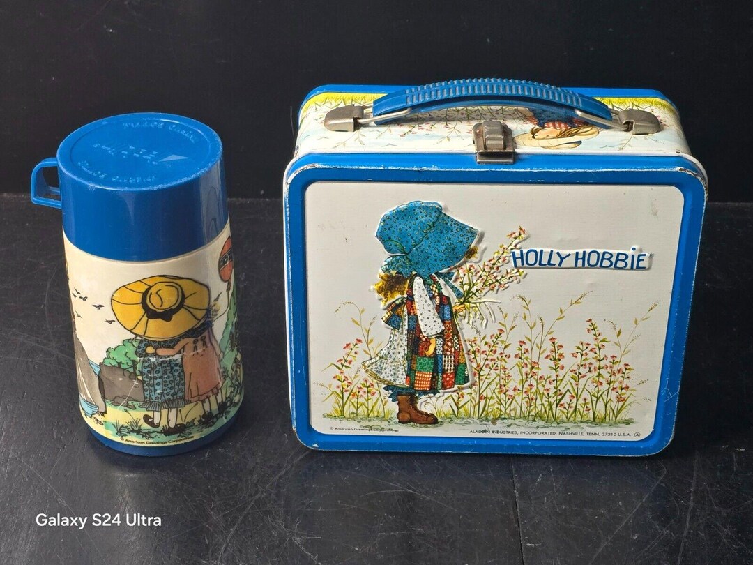 Vintage 1981 Aladdin Holly Hobbie Metal Lunch Box W Thermos - Etsy