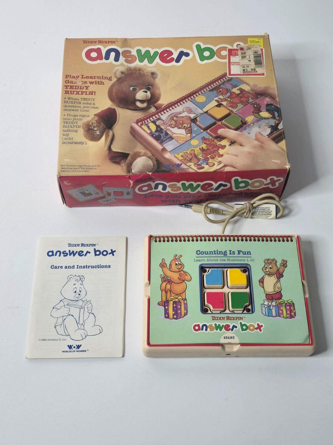 Vintage Teddy Ruxpin Answer Box World of Wonder - Etsy