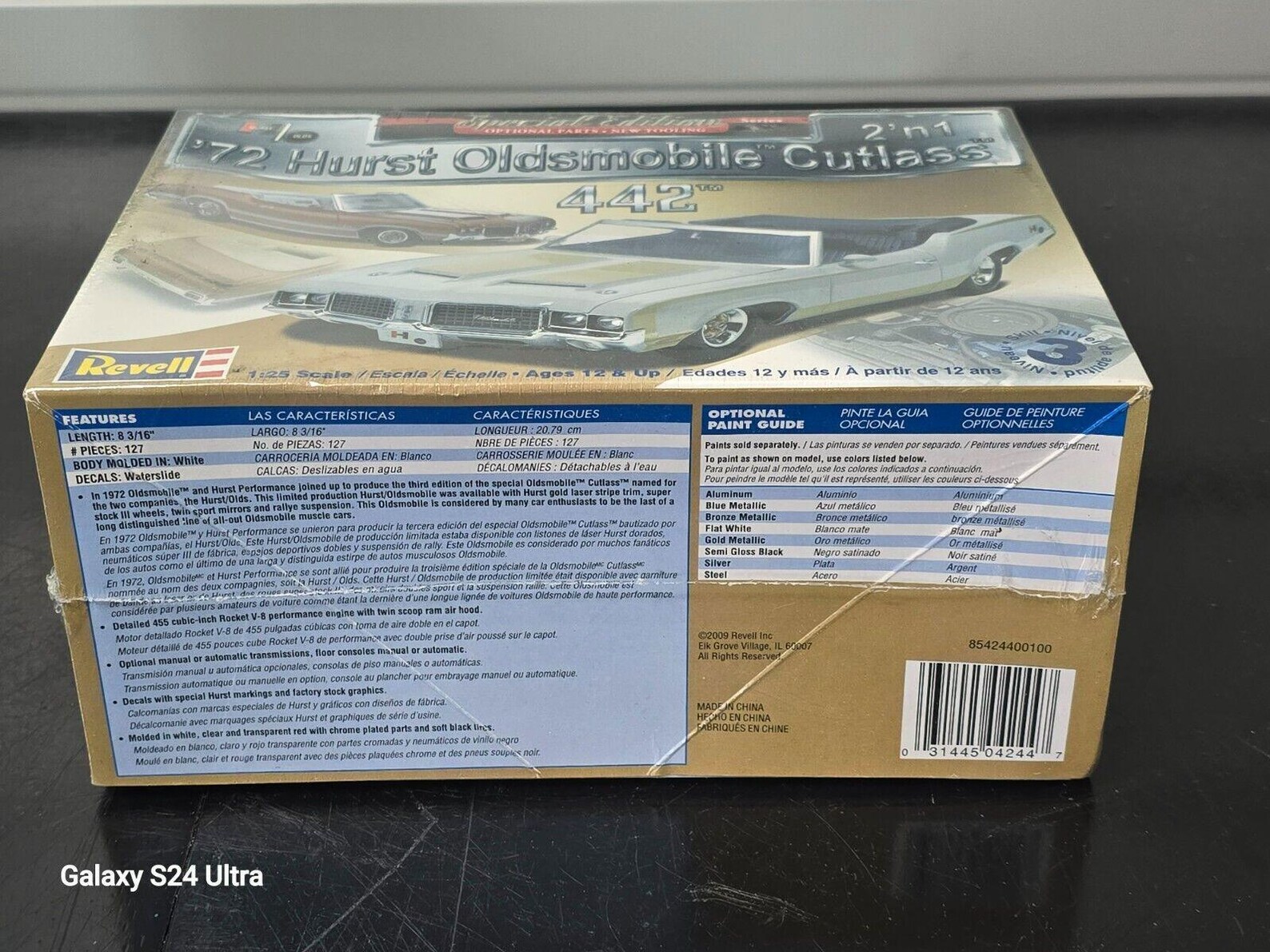 Revell 1/25 Special Edition 1972 Hurst Oldsmobile Cutlass 442 Model Kit ...