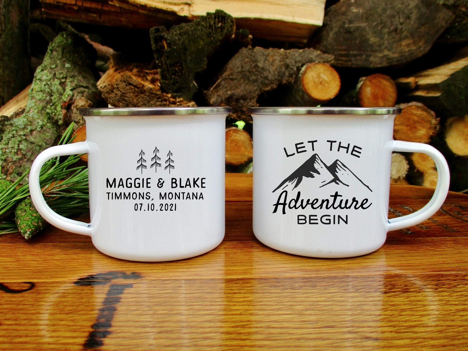 Wedding Mug Let the Adventure Begin Wedding Welcome Gift | Etsy