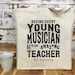 Music Teacher Tote, Music Teacher Gift, Teacher Appreciation Gift, Band ...