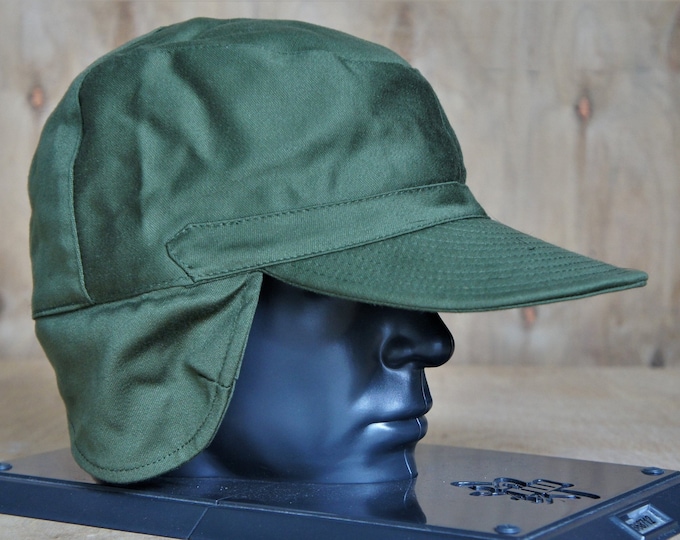 Swedish Army Cap/ Haga Kvalitet/vintage Military Hat/ Flap Ear Hat/ Nos ...