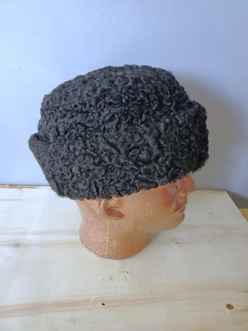 Persian Lamb Diplomat Style Hat/north King Karakul Hat/ Astrakhan Fur ...