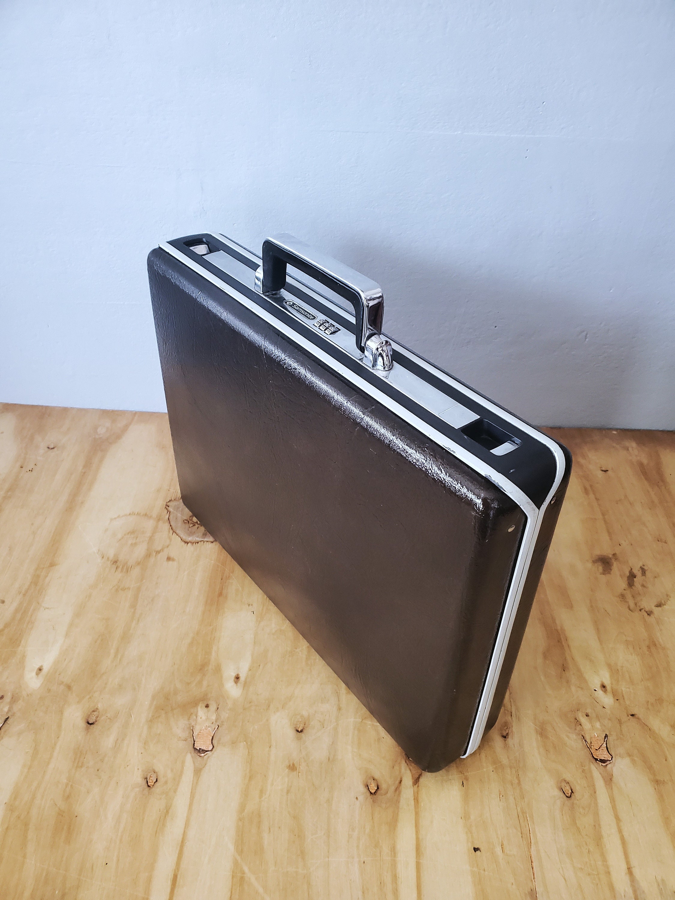SAMSONITE Omega II Hard Side Attache Case/ Vintage Briefcase With ...
