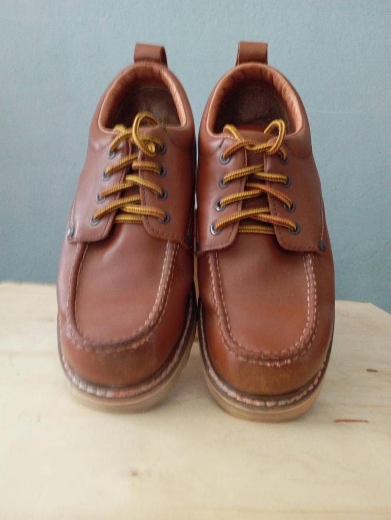 Vintage Moc Toe Oxford Work Shoes/ Sears Diehard Workwear/ Utility ...