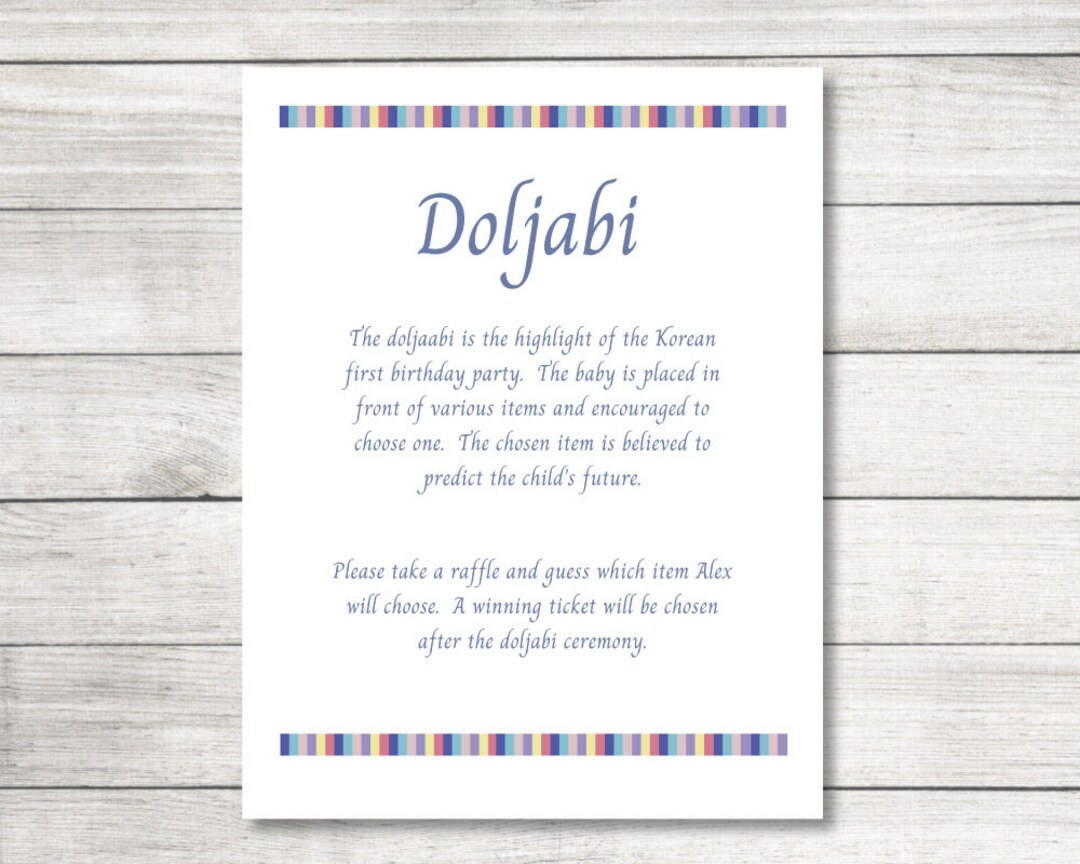 About Doljabi, Doljabi, Doljabi Sign, Korean Doljabi, Korean 1st ...