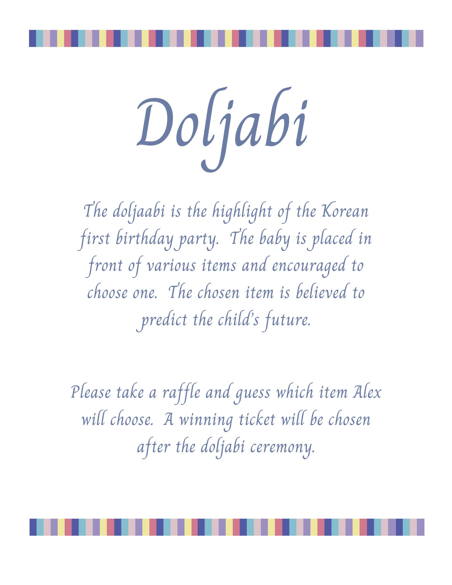 About Doljabi, Doljabi, Doljabi Sign, Korean Doljabi, Korean 1st ...