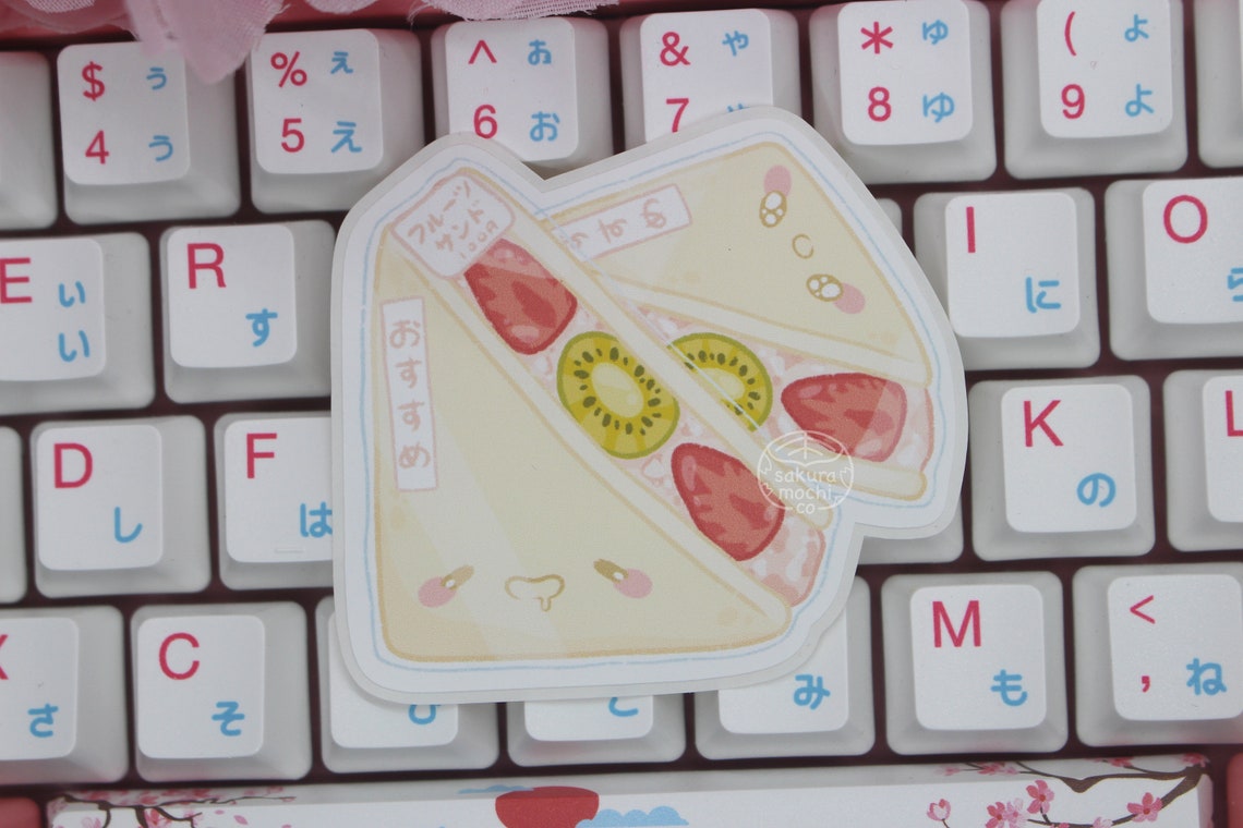 Fruit Sandwich Sticker | Japanese Food Sticker | Cute Konbini Sticker ...