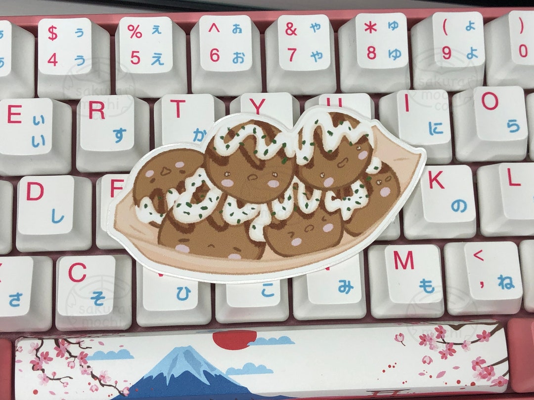 Takoyaki Sticker Japanese Food Sticker Cute Food Sticker - Etsy