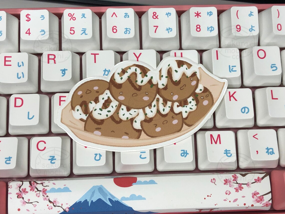 Takoyaki Sticker Japanese Food Sticker Cute Food Sticker - Etsy