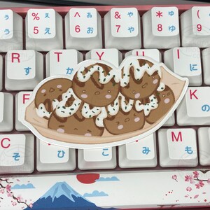 Takoyaki Sticker Japanese Food Sticker Cute Food Sticker - Etsy